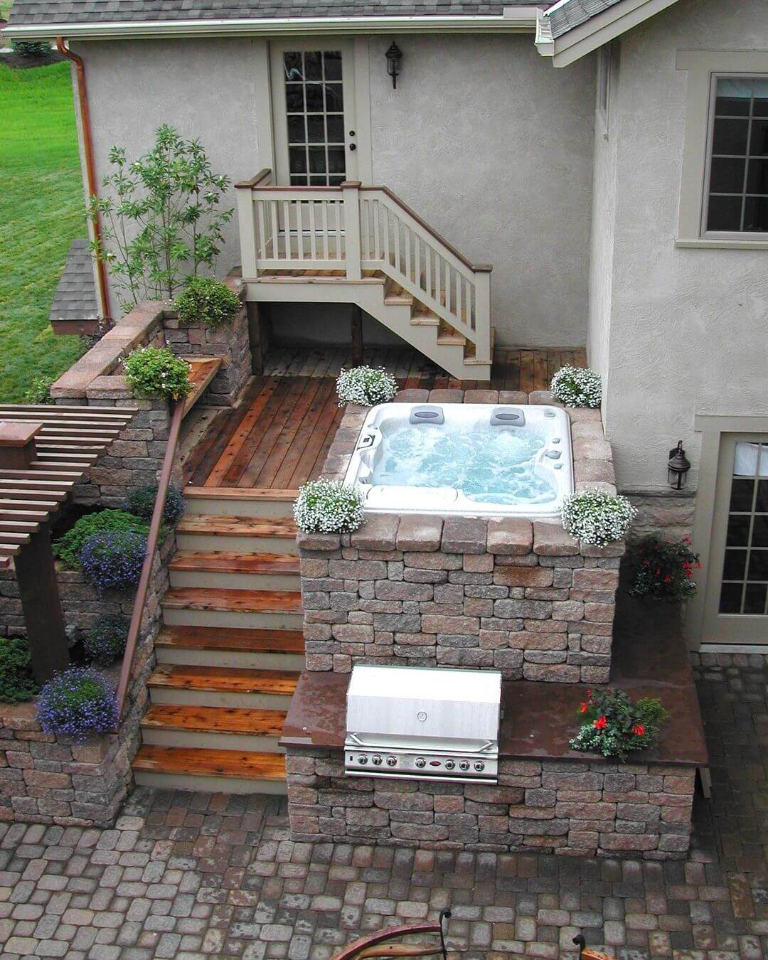 18 Astonishing Hot Tub Patio Ideas for Any Budget - Peter Rossi